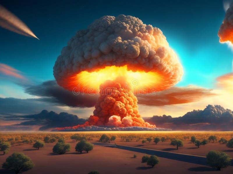 Huge explosion stock illustration. Illustration of buildings - 294299454