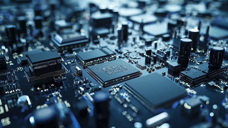 The Huge Factory for the Production of Modern Microchips Stock ...