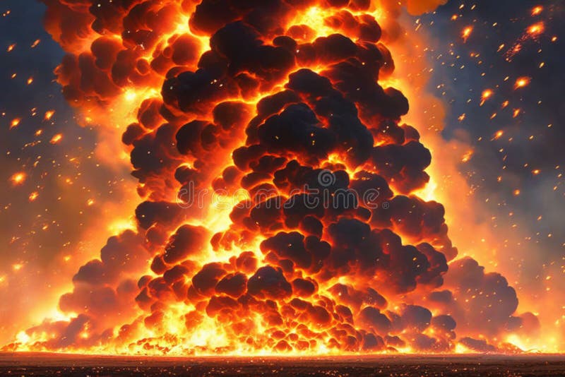 A huge fire stock illustration. Illustration of igniting - 312812809