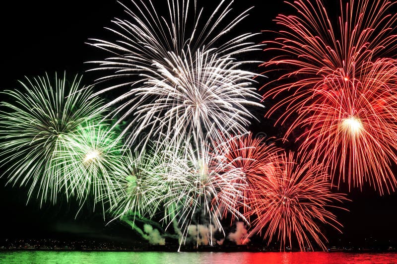 Huge Fireworks with Beautiful Colors Stock Image - Image of fireworks ...