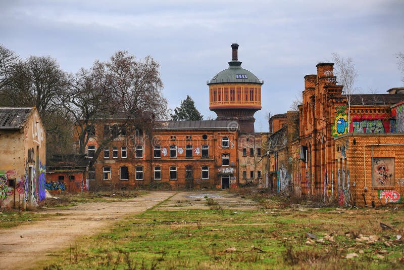 Huge Former Railway Workshop Site in Germany Stock Photo - Image of ...