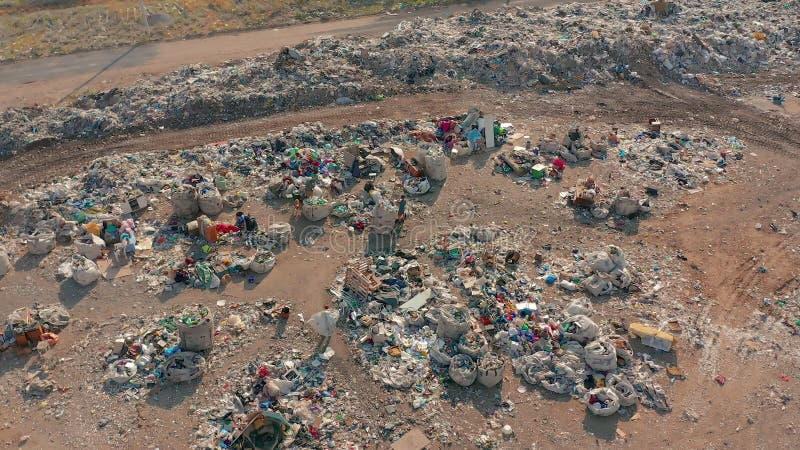 The Huge Garbage Dump, the Ecological Disaster of Our Planet. Stock ...