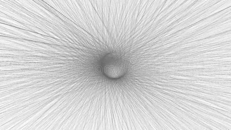 Huge Haotic Lines Spinning Around and Make Up a Ball Shape Silhouette ...