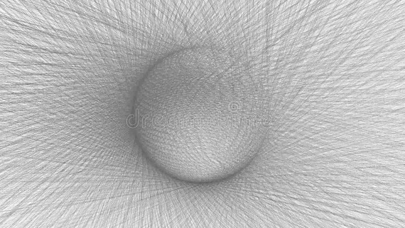 Huge Haotic Lines Spinning Around and Make Up a Bug Ball Shape ...