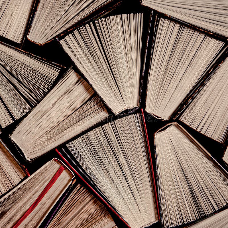 A Huge Home Library with Old Multi-colored Books Stock Photo - Image of ...