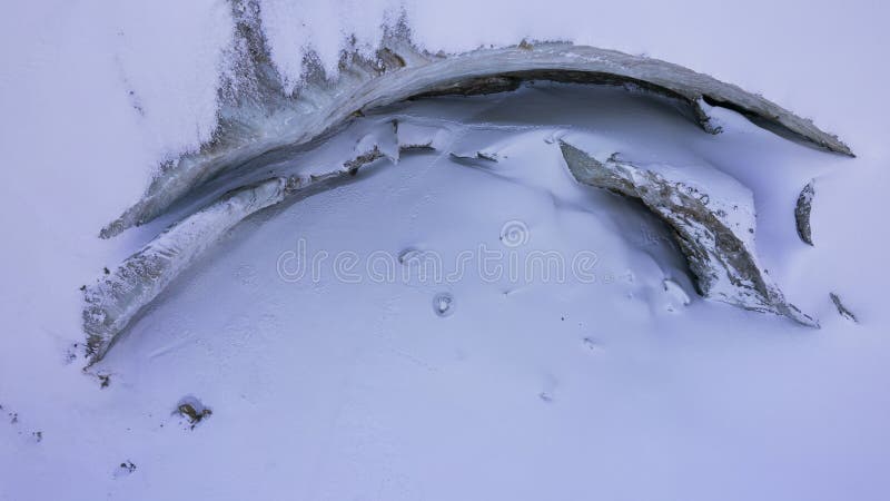 A Huge Ice Wall from a Glacier in the Mountains. Stock Image - Image of ...