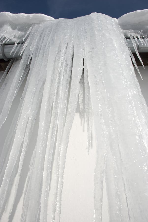 Huge icicles stock photo. Image of frozen, winter, hanging - 29651534