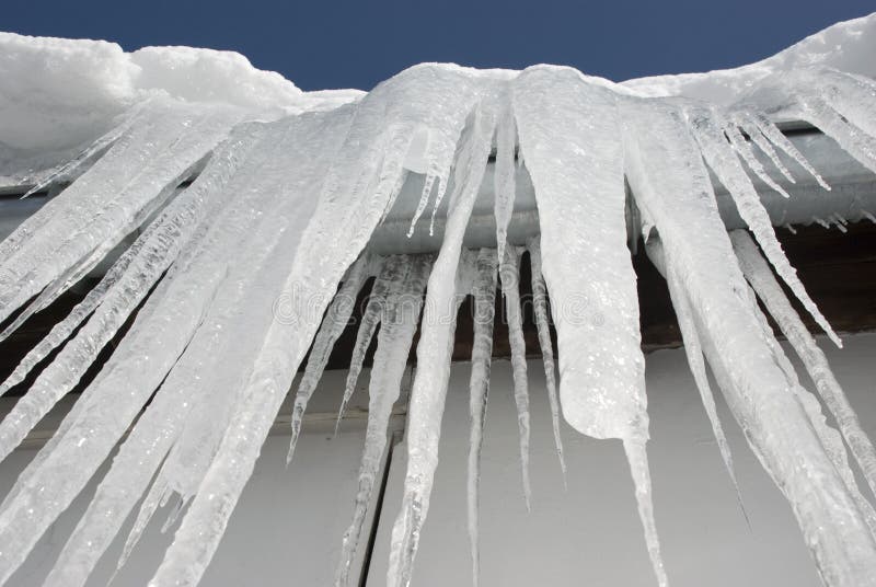 Huge icicles stock photo. Image of freezing, icicle, cold - 29651976