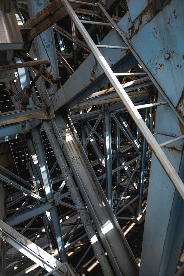 Near the Stairway that S Inside a Huge Impressive Steel Construction ...