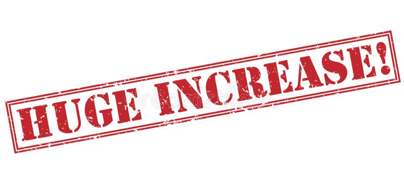 Huge Increase rubber stamp stock vector. Illustration of offer - 89081222