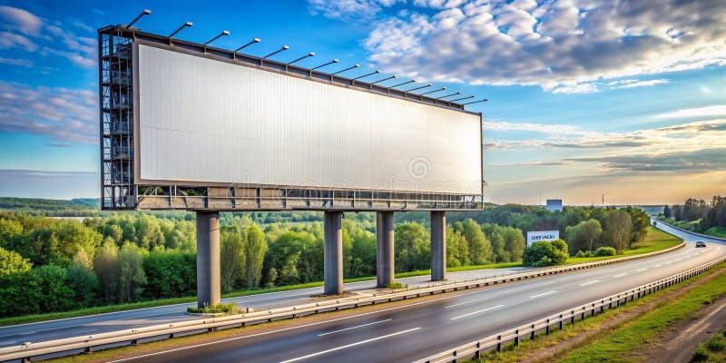 Huge LED Billboard by the Highway an Interactive Advertising Concept AI ...