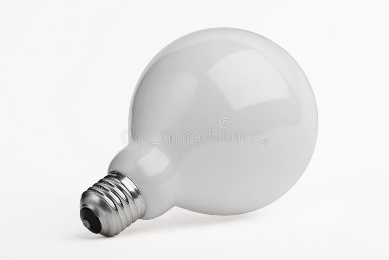 High-key Light Bulb, Concept of Clean Energy Stock Photo - Image of ...
