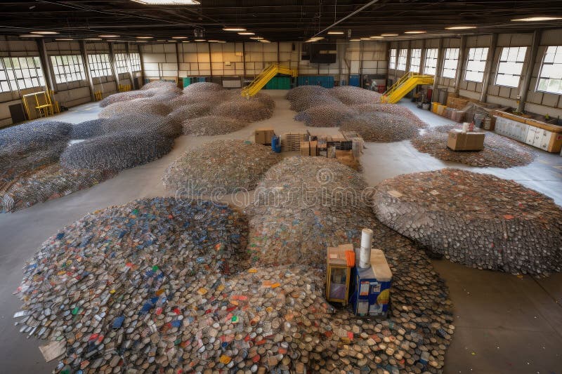 Huge Maze of Recyclables, Which Can Be Sorted and Repurposed into New ...