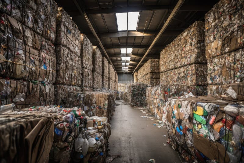 Huge Maze of Recyclables, Which Can Be Sorted and Repurposed into New ...