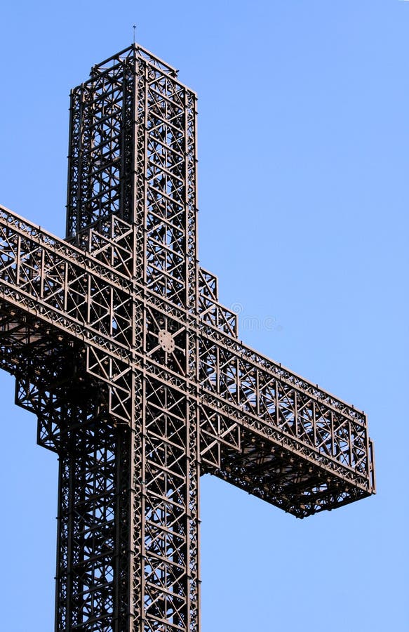 Huge metal cross stock photo. Image of pious, outdoor - 3286694
