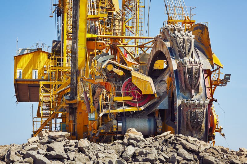 Huge mining machine stock photo. Image of energy, giant - 58256394