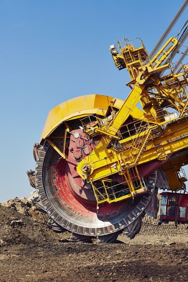 Huge mining machine stock photo. Image of mining, digging - 58256198