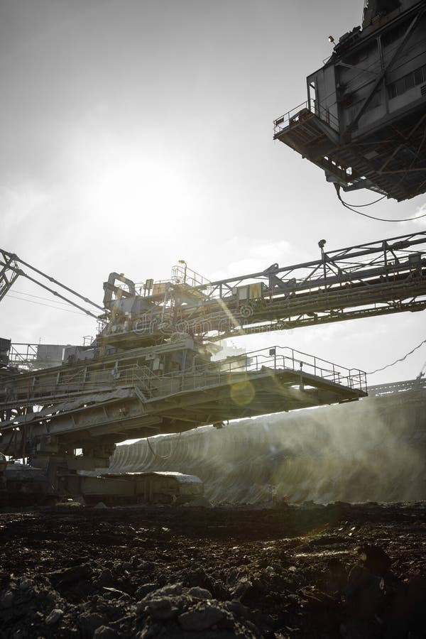 A huge mining machine stock photo. Image of technology - 44100926