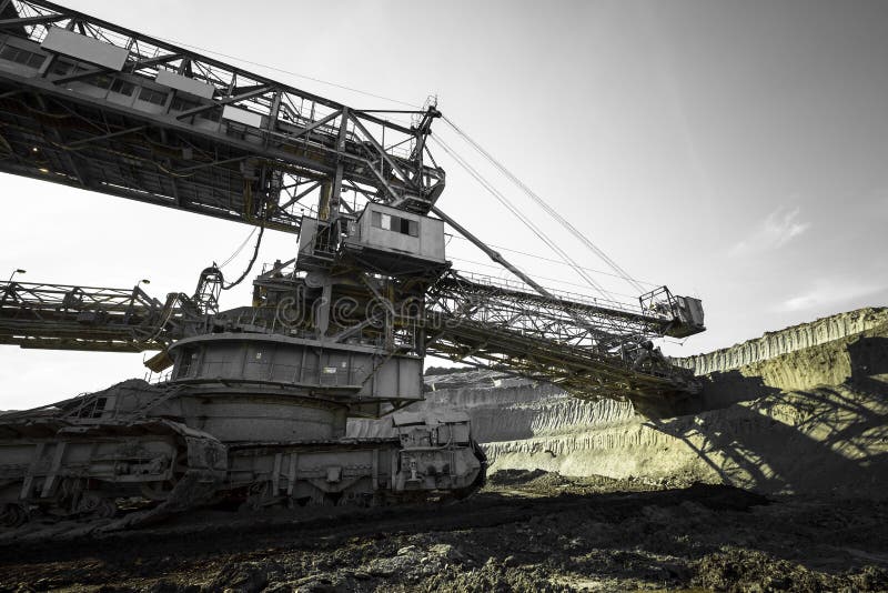A huge mining machine stock photo. Image of loading, equipment - 44100928
