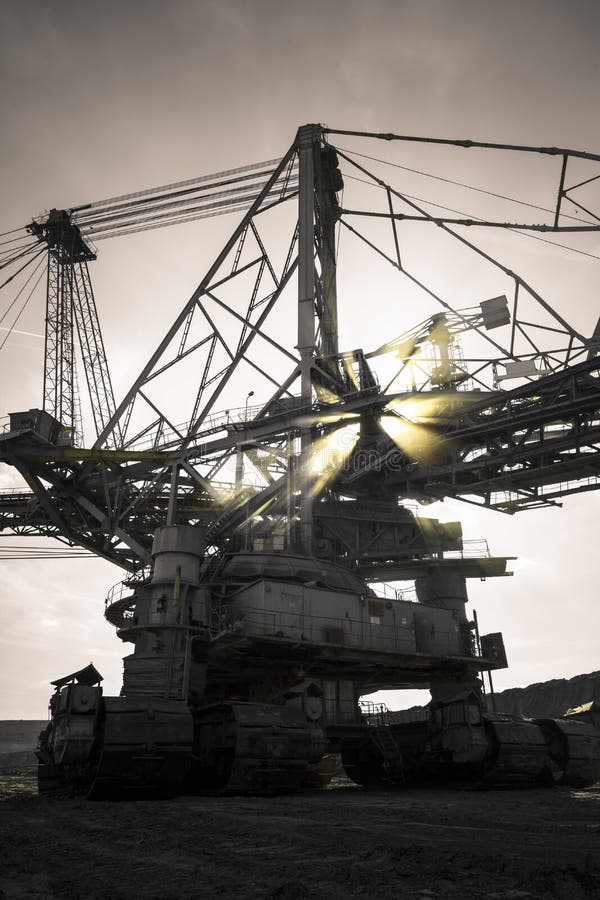 A huge mining machine stock image. Image of mining, digging - 44100957