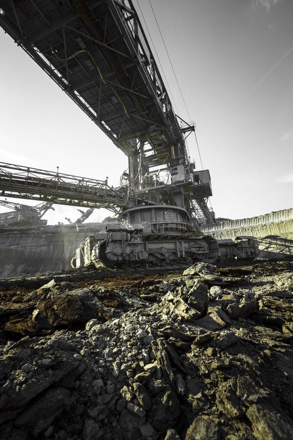 A huge mining machine stock photo. Image of fossil, construction - 44100986