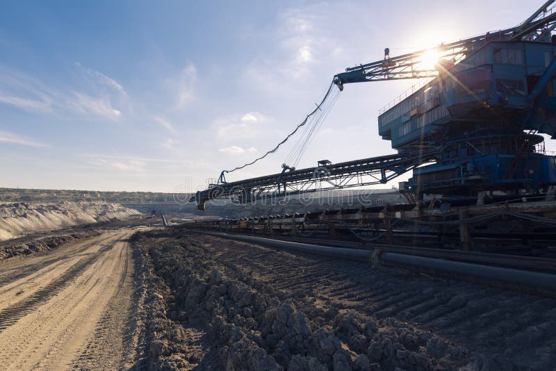 A huge mining machine stock photo. Image of industrial - 44101838