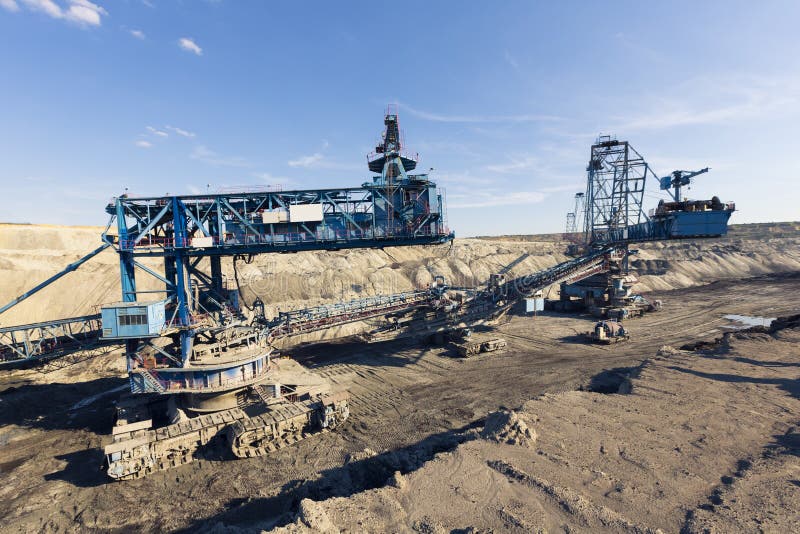 A huge mining machine stock image. Image of industrial - 44101707