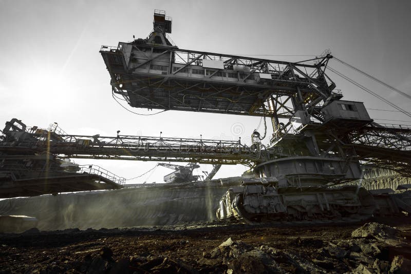 A huge mining machine stock photo. Image of metal, technology - 44101530