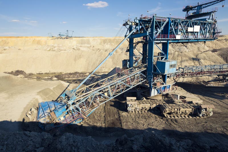 A huge mining machine stock image. Image of industrial - 44101707