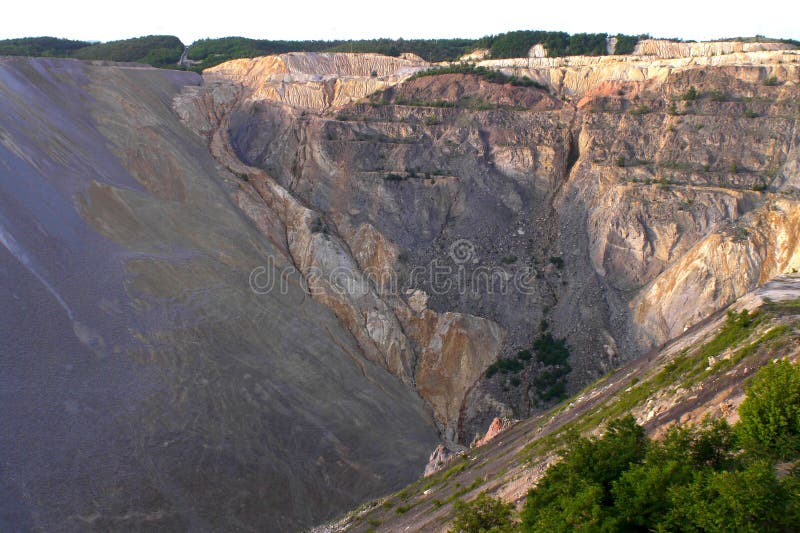 Huge Mining Tailings and Copper Mine in the Bor Mine in Serbia ...