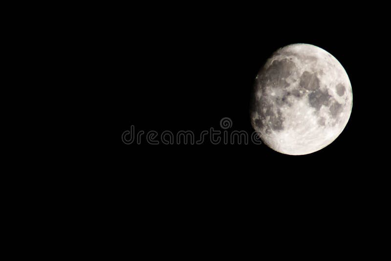 Huge Moon in the Night Sky. Big Glowing Moon Stock Photo - Image of ...