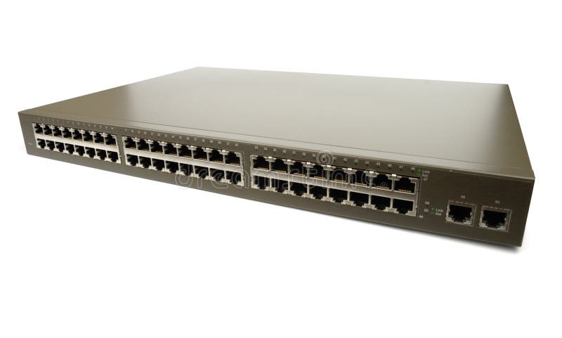 Network switch - hub stock photo. Image of router, links - 12727652