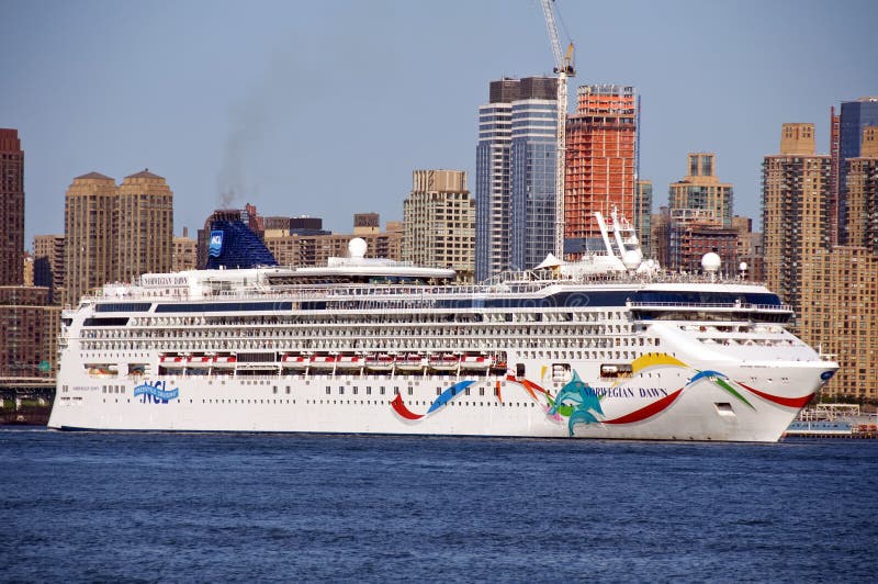 Huge Ocean Linear Norwegian Dawn Editorial Image - Image of cruise ...