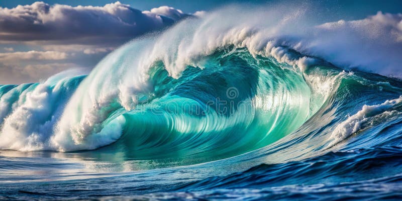 Huge Ocean Waves are Separated from the Background AI Generative Stock ... Huge Ocean Waves are Separated from the Background AI Generative Stock ...