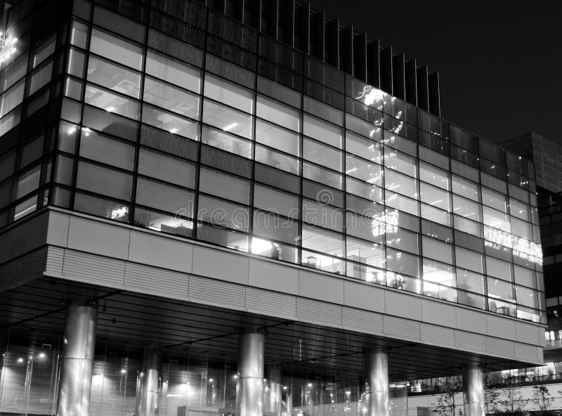 Huge Office Building in Singapore Stock Photo - Image of facade ...