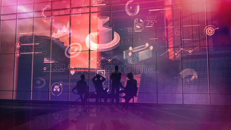 Teamwork on the Path To a Common Goal Stock Illustration - Illustration ...