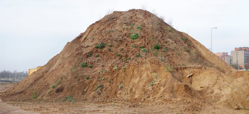 Huge old mountain of sand stock image. Image of home - 82031705