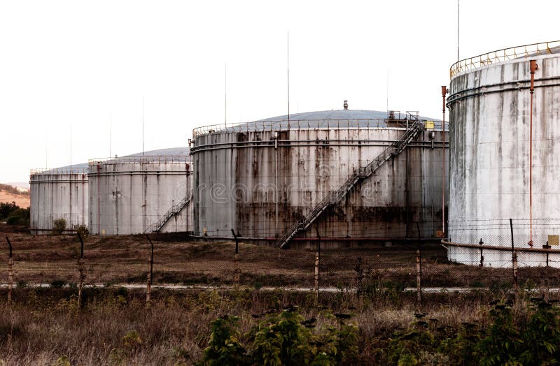 Old Huge Rusty Oil Tanks Stock Photos - Free & Royalty-Free Stock ...