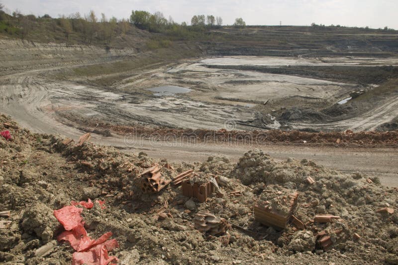 Huge opencast mine stock photo. Image of exploitation - 4867386