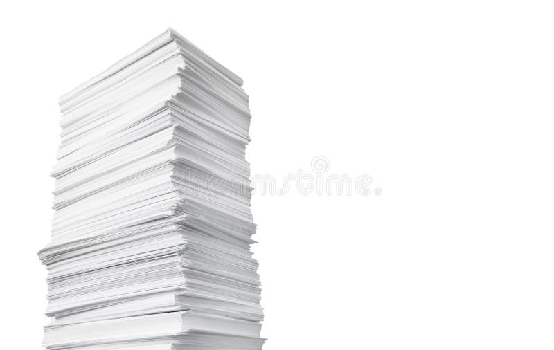 Stack of paper stock image. Image of paperwork, heap - 35292803