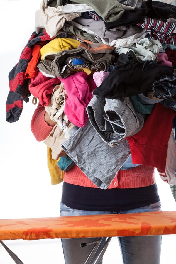 Huge pile of clothes stock image. Image of pink, messy - 28025815