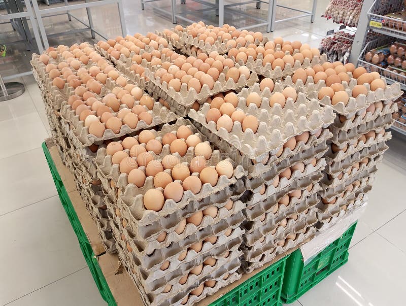 Eggs on Display at a Store. Stock Photo - Image of meal, marketplace ...