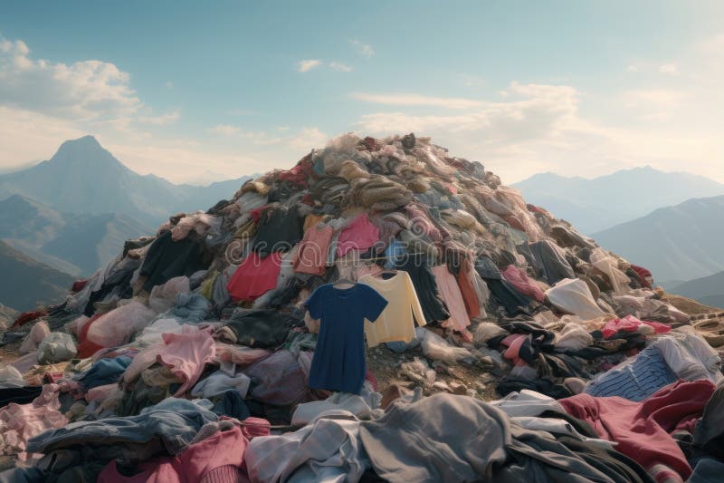 Huge Piles of Unnecessary Clothes in the Landfill. the Problem of ...
