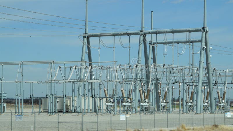 Huge Power Lines in the State of Texas Stock Image - Image of huge ...