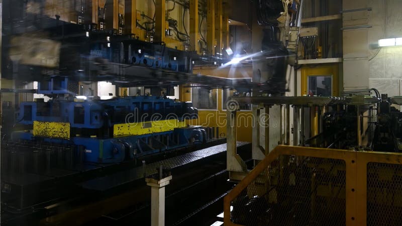 Huge Press Machine for Metal Sheets Processing in Workshop Stock ...