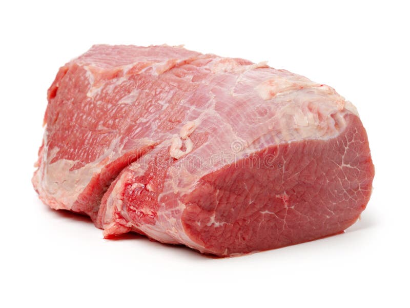 Huge red meat chunk stock photo. Image of barbecue, dinner - 143587546