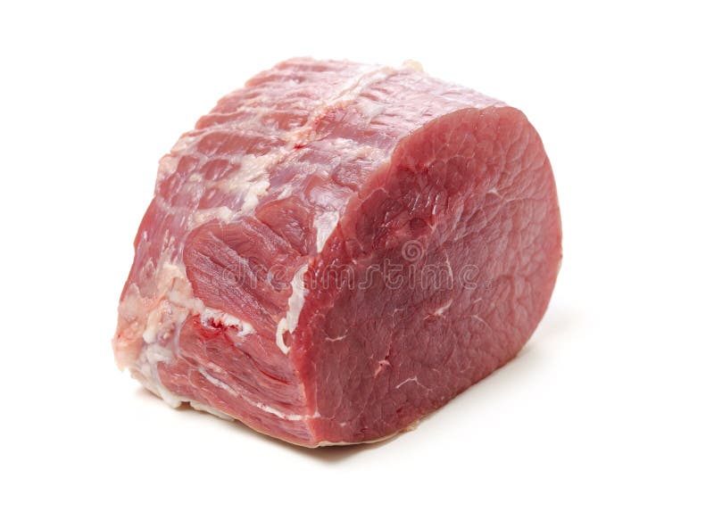 Huge red meat chunk stock photo. Image of fresh, roast - 141617090