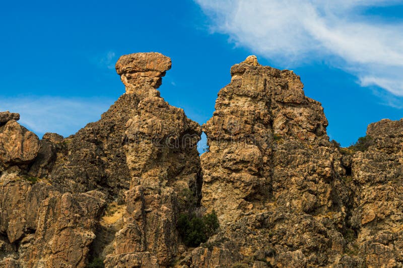 Huge Rock Formation Eroded by Time Forming a Window in the Middle Stock ...