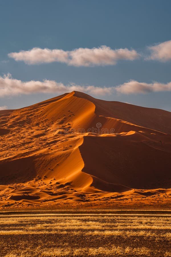 Huge Sand Dunes in the Namib Deser Stock Photo - Image of geology ...