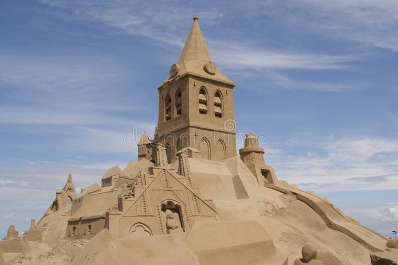 Huge sandcastle stock photo. Image of windows, enormous - 233882